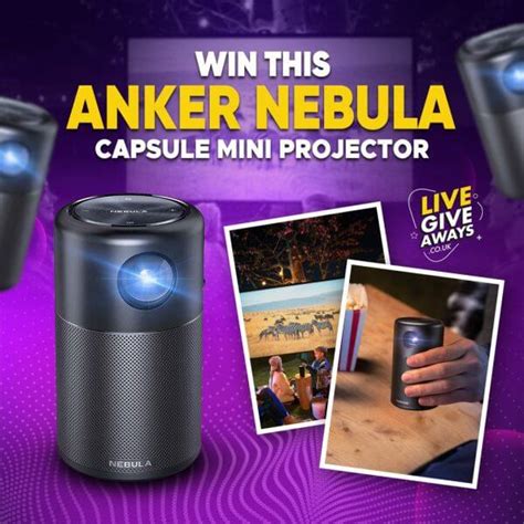 Anker Nebula Capsule 100 Ansi Lumen Mini Wi Fi Movie Projector Live Giveaways