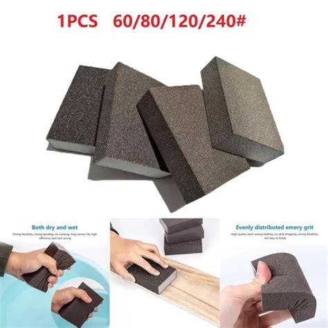 100mmx70mmx25mm 60 80 120 240 Gravier Polissage Sablage Éponge Bloc