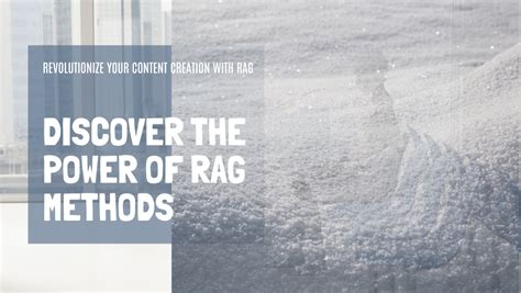 Introduction To Retrieval Augmented Generation Rag Methods