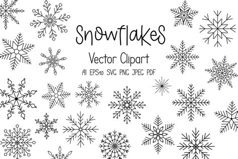 Snowflake Vector Pattern