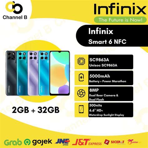 Jual Infinix Smart Nfc Smartphone Ram Gb Rom Gb Garansi Resmi Di Seller Channel B