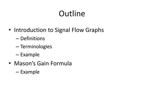Signal Flow Graph PPTX