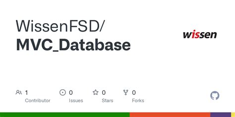 Github Wissenfsdmvcdatabase