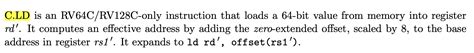 Architecture How To Take Immediate Offset Bits For Cld Compressed