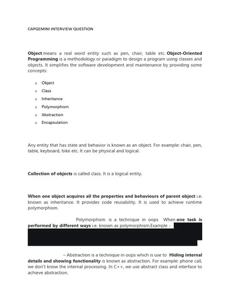 Capgemini Interview Question Pdf Databases Software Development