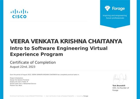 chaitanya jatla on linkedin cisco virtualinternship