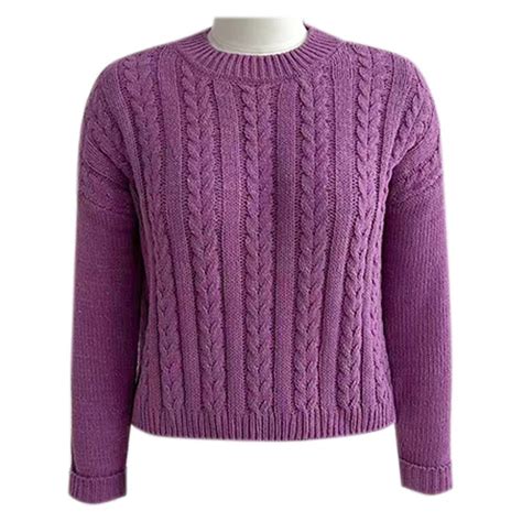 Sueter George Talla M Trenzado Morado Walmart