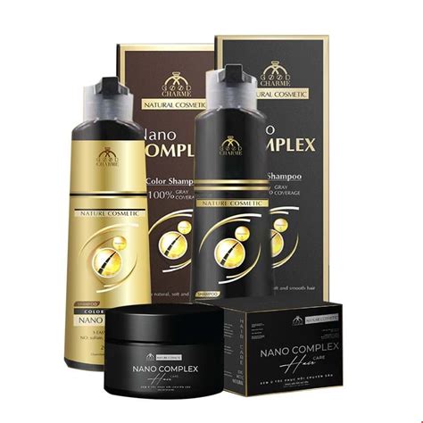 combo dầu gội phủ bạc nano complex