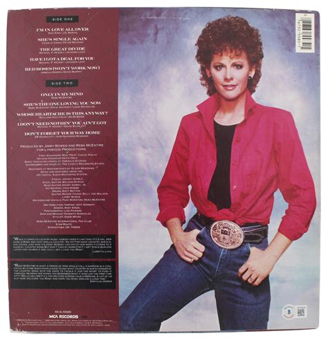 Reba Mcentire Signed Have I Got A Deal For You Album Cover Insert