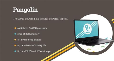 System76s All New Amd Powered Pangolin Linux Laptop Is Now Available