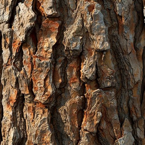 Premium Ai Image Tileable Borderless Tree Bark Texture Pattern
