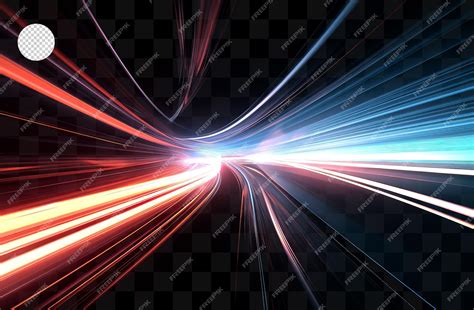 Легкие дорожки на прозрачном фоне Премиум Psd Файл