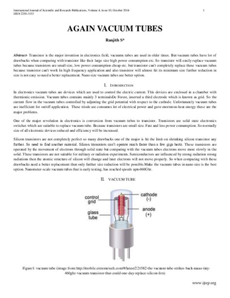 Vacuum Tube Transistor