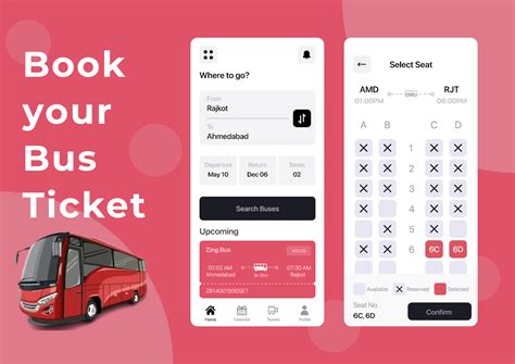 Bus Ticket Booking App On Behance