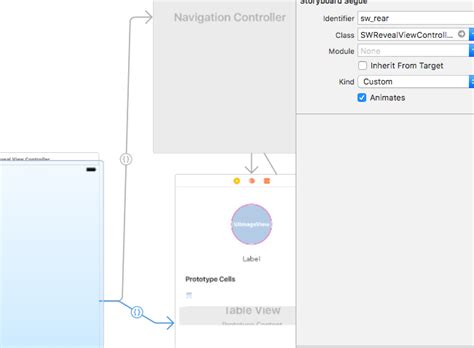 Ios How To Instantiate Swrevealcontroller Programmatically With The Value Stack Overflow