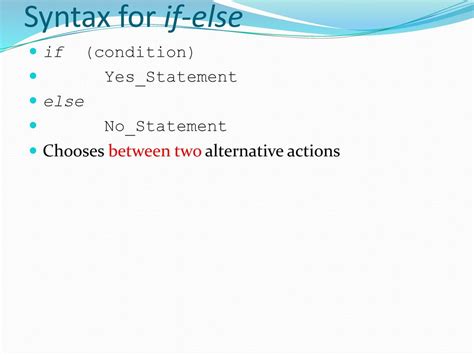 Cmpt 201 If Else Statement Ppt Download