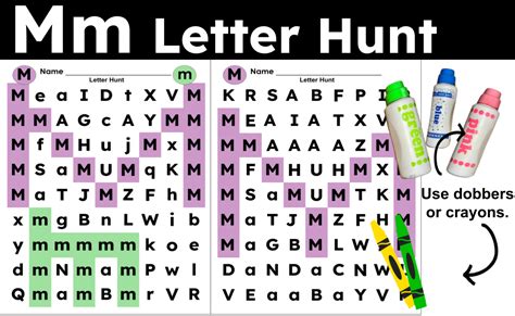 Letter Hunt M By Teach Simple