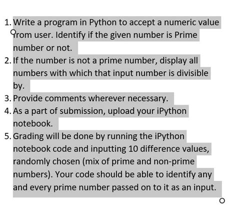 Solved 1 Write A Program In Python To Accept A Numeric