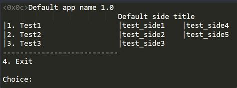 Github Mgpfe Menu Generator This Project Is A Console Ui Generator Without Any Dependencies