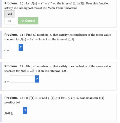 solved problem 10 let f x ex e−x on the interval