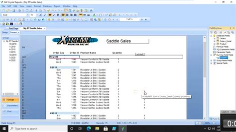 crystal reports 2020 modifying a running total field youtube