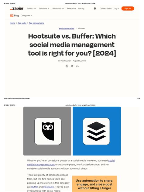 Hootsuite Vs Buffer Which Is Right For You 2024 Pdf Social