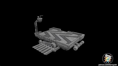 Mustafar Lava Mining Platform For Action Figures 3d Model 3d Printable