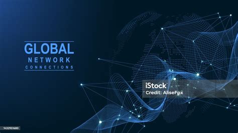비즈니스 글로벌 네트워크 연결 글로벌 비즈니스의 세계지도 포인트 및 라인 구성 개념 글로벌 인터넷 기술 빅 데이터 시각화 벡터