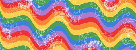Pride Couple In Rainbow Background For Facebook Cover 45799894 Template