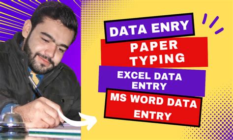 Do Professional Data Entry Ms Word Data Entry Excel Data Entry By