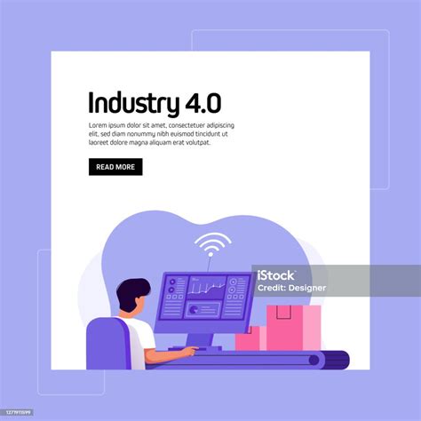 업계 40 웹 사이트 배너 광고 및 마케팅 자료 온라인 광고 비즈니스 프리젠 테이션 등에 대한 개념 벡터 일러스트레이션 Revolution에 대한 스톡 벡터 아트 및 기타