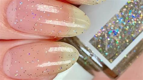 The Naked Glitter Nail Trend Timeless Forgiving And Easy To Replicate