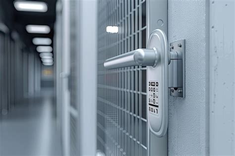 Safety Gate And Coded Lockabstract Conception3d Rendering Premium Ai Generated Image