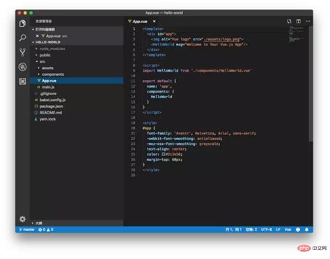 在vscode如何写vue项目 vscode php中文网