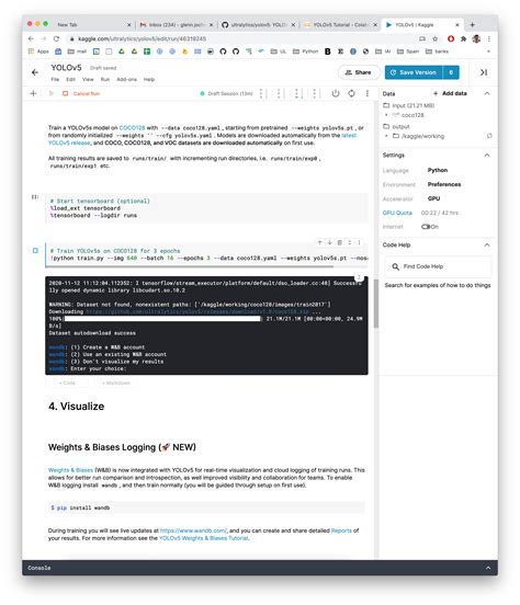 W B Bug In Kaggle Notebook Issue Ultralytics Yolov GitHub