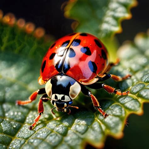 Ladybug Wild Animal Living In Nature Part Of Ecosystem Stock