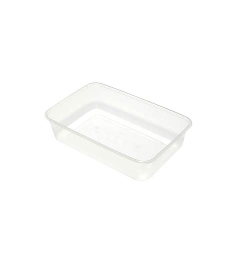 Plastic 1000ml Rectangular Container 500