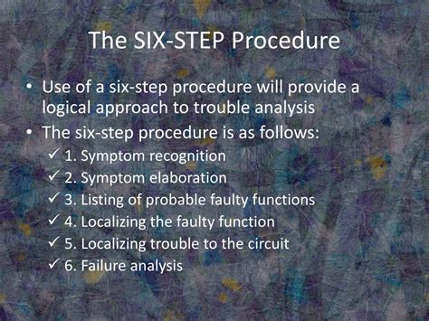 Ppt Six Step Procedure For Electronic Troubleshooting Efficiency