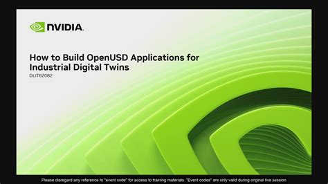 How To Build Openusd Applications For Industrial Digital Twins Gtc 24 2024 Nvidia On Demand