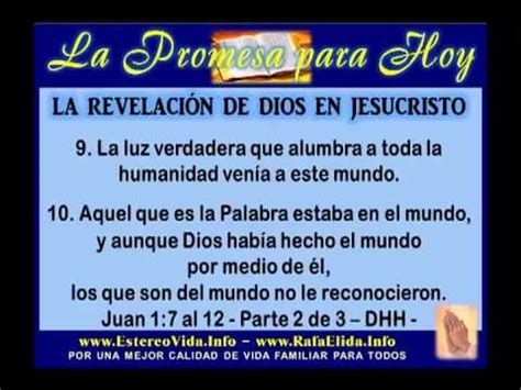 La Promesa Para Hoy La RevelaciÓn De Dios En Jesucristo Parte 2