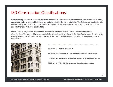 Assetworks Iso Construction Classifications Quick Guide Pdf Assetworks Iso Construction Classifications Quick Guide Pdf