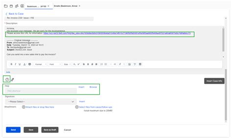 X Agent WorkspaceFAQ Responses In Emails