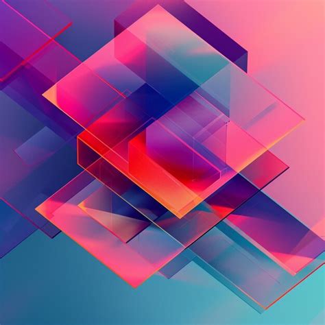 Premium Photo Colorful Abstract Geometric Shapes Background