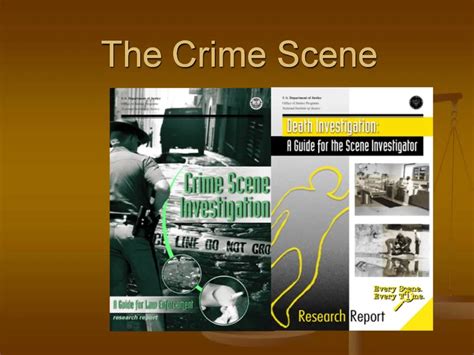 PPT The Crime Scene PowerPoint Presentation Free Download ID