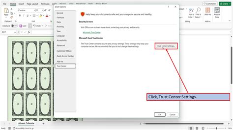 easy to create editable christmas advent calendar for excel mark s