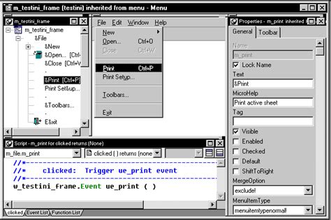 About The Menu Painter Pb Docs 80 Powerbuilder Library