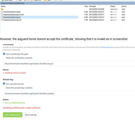 how to generate ssl certificate to use in adguard home installing