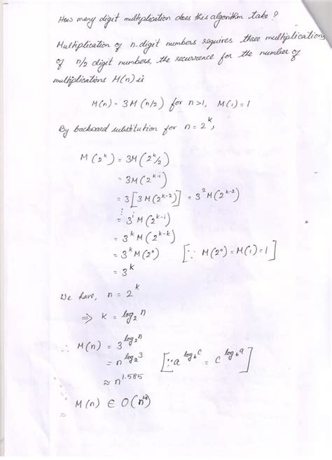 Multiplication Of Integers And Strassens Matrix Multiplication Subi Notes