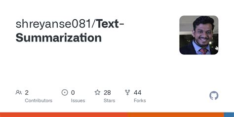 GitHub Shreyanse Text Summarization