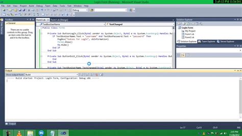 Membuat Login Form Visual Basic 2010 Youtube